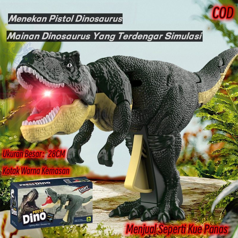 Jual NODIA Toy Populer Tekan Pistol Dinosaurus//Mainan Viral Dinosaurus ...