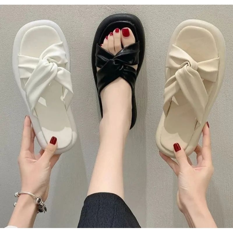 Jual sandal wanita korea simpel elegan terbaru | Shopee Indonesia