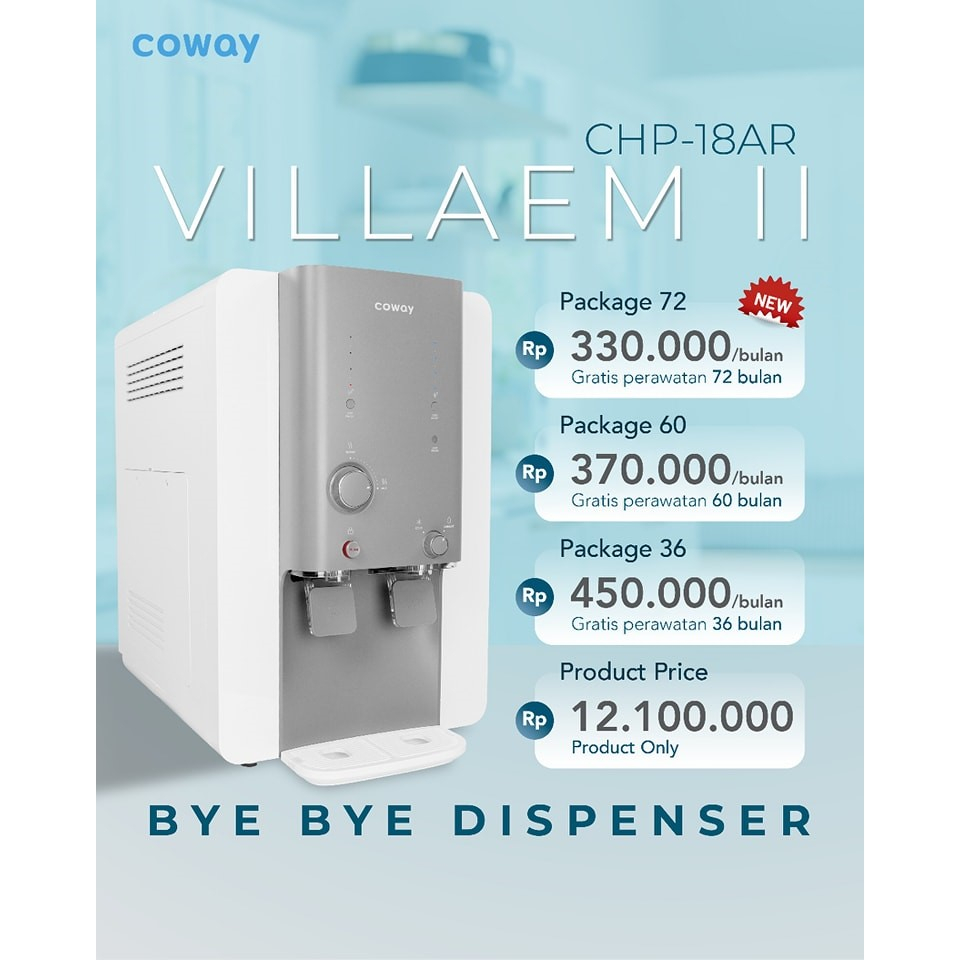 Jual [BACA DEKRIPSI] Paket 72 WATER PURIFIER VILLAEM II BY COWAY,ALAT ...