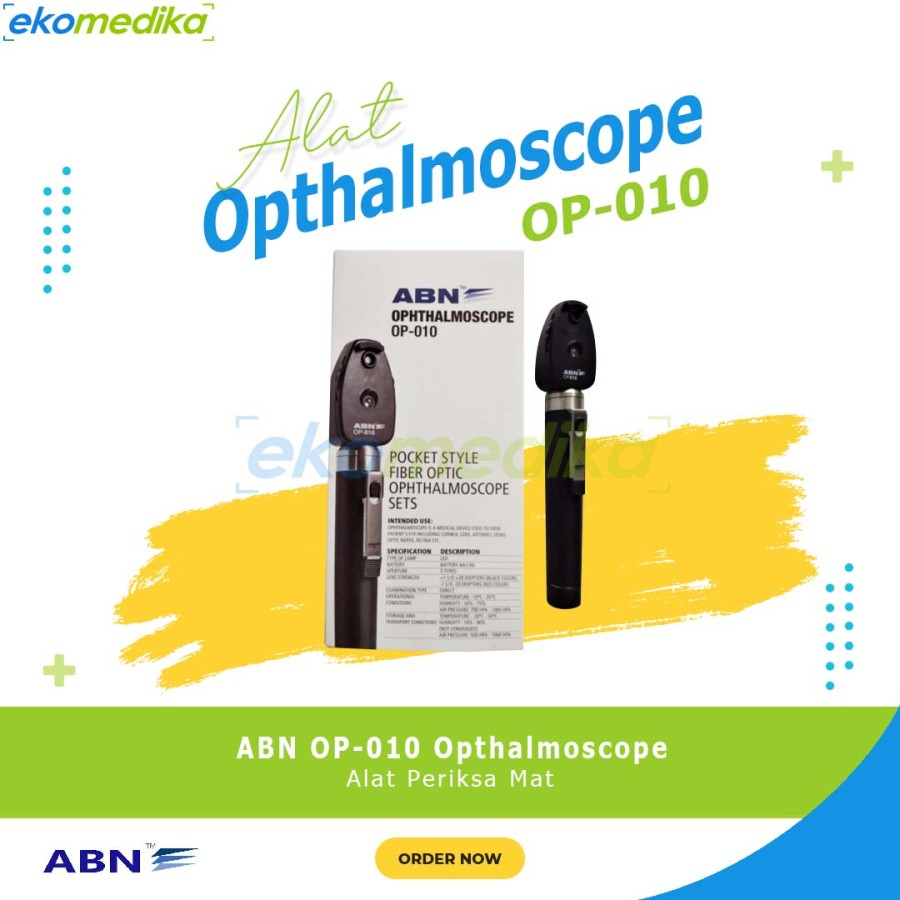 Jual Opthalmoscope ABN OP-010 (Alat Periksa Mata) / Optalmoskop / Opthalmoscope ABN OP-010 ...
