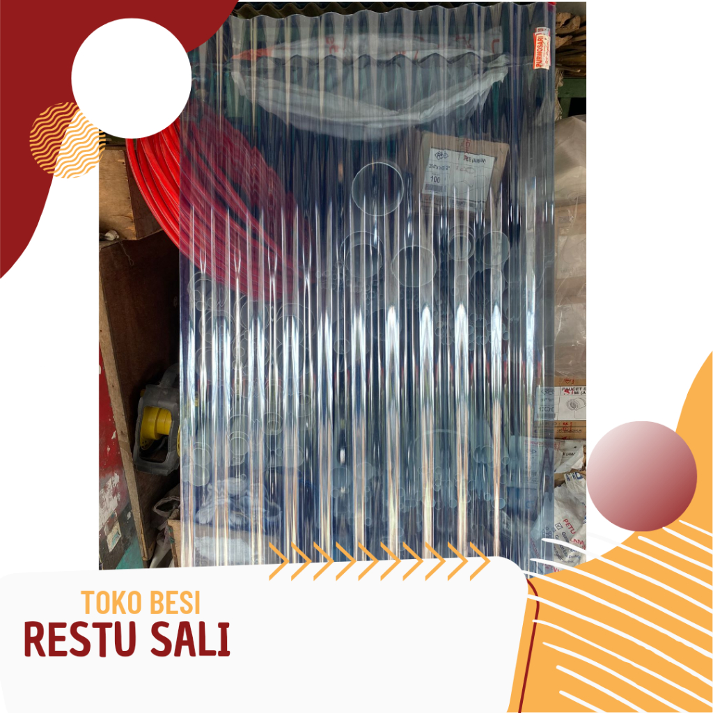 Jual ATAP BENING FIBER GELOMBANG TRANSPARAN | Shopee Indonesia