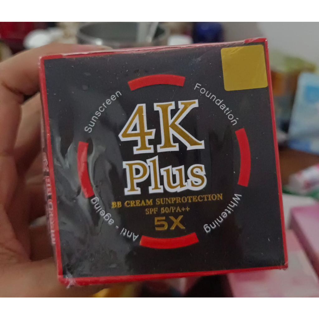 Jual CREAM 4K PLUS WHITENING CREAM 5X GOJI BERRY BB CREAM SPF 50 ...