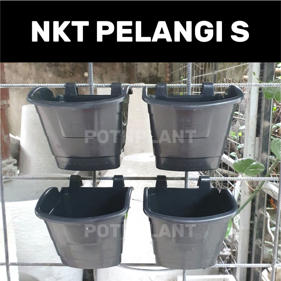 Jual Pot Vertical Tempel Gantung - NKT Pelangi S - HITAM | Shopee Indonesia