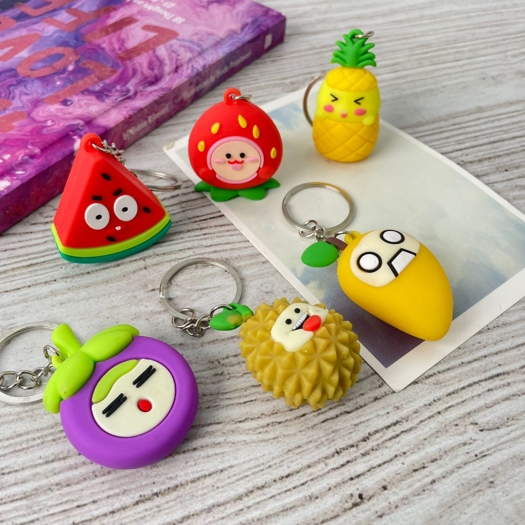 Jual Gantungan Kunci Happy Fruit Buah-Buahan SUPER Cute Lucu Edisi ...