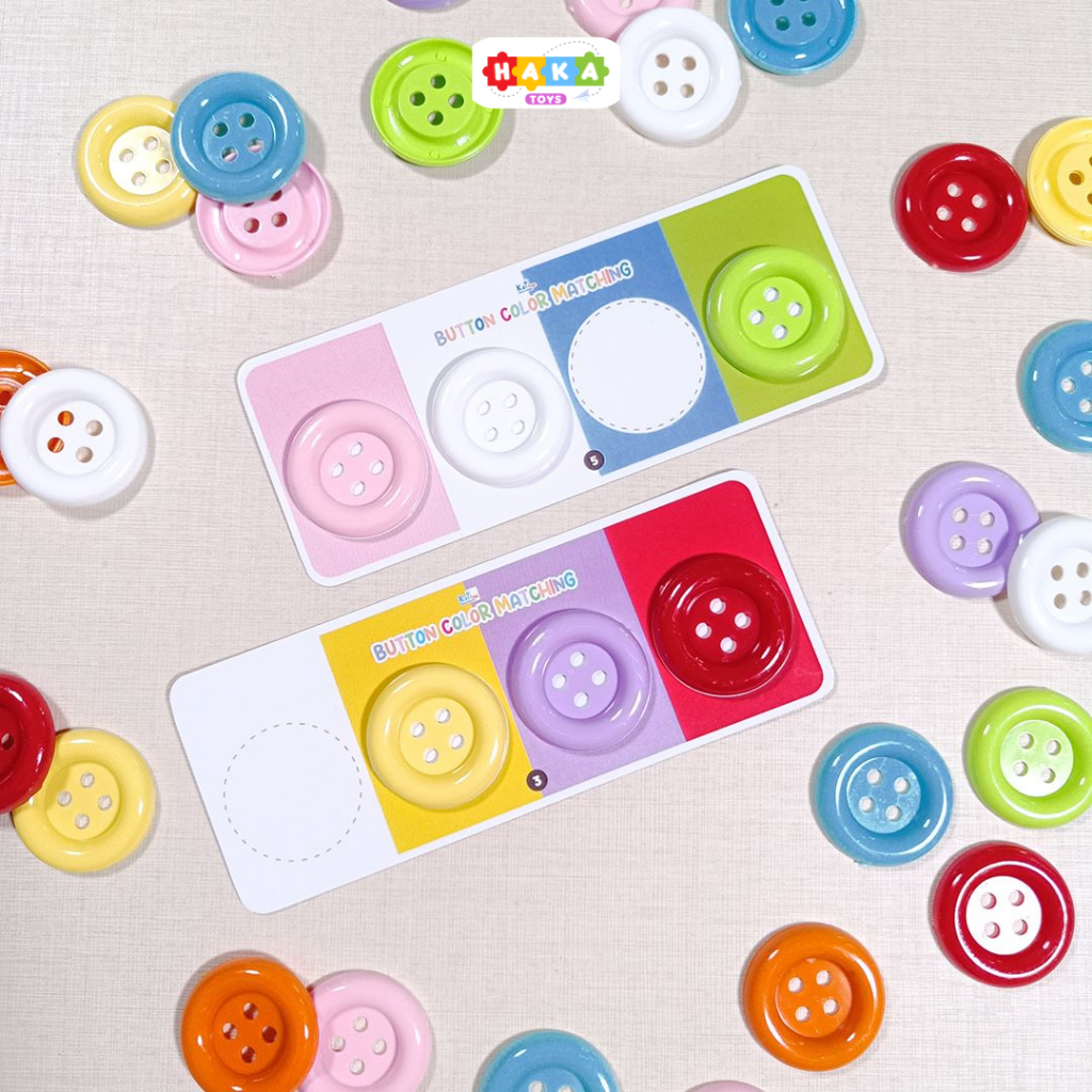 Jual Button Color Matching / Paket Aktivitas Bermain Mengenal Warna ...
