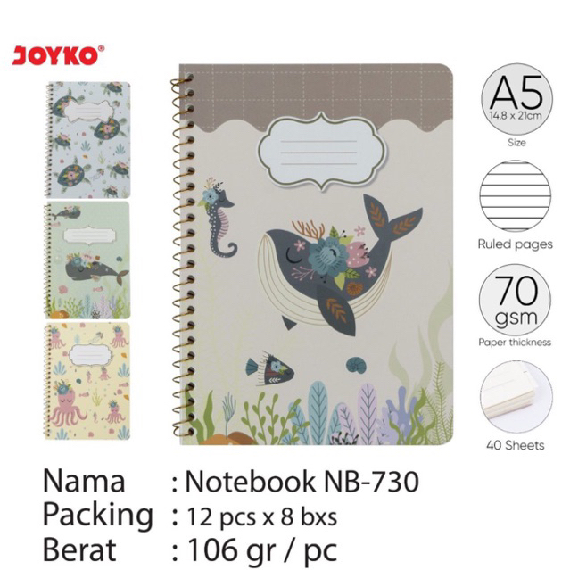 Jual Ruled Notebook Diary A5 / Agenda Ring / Buku Catatan / Notepad ...