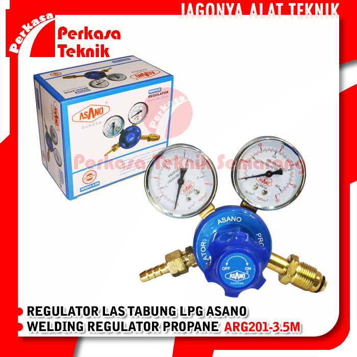 Jual Regulator Las Tabung LPG ASANO Welding Regulator Propane | Shopee Indonesia