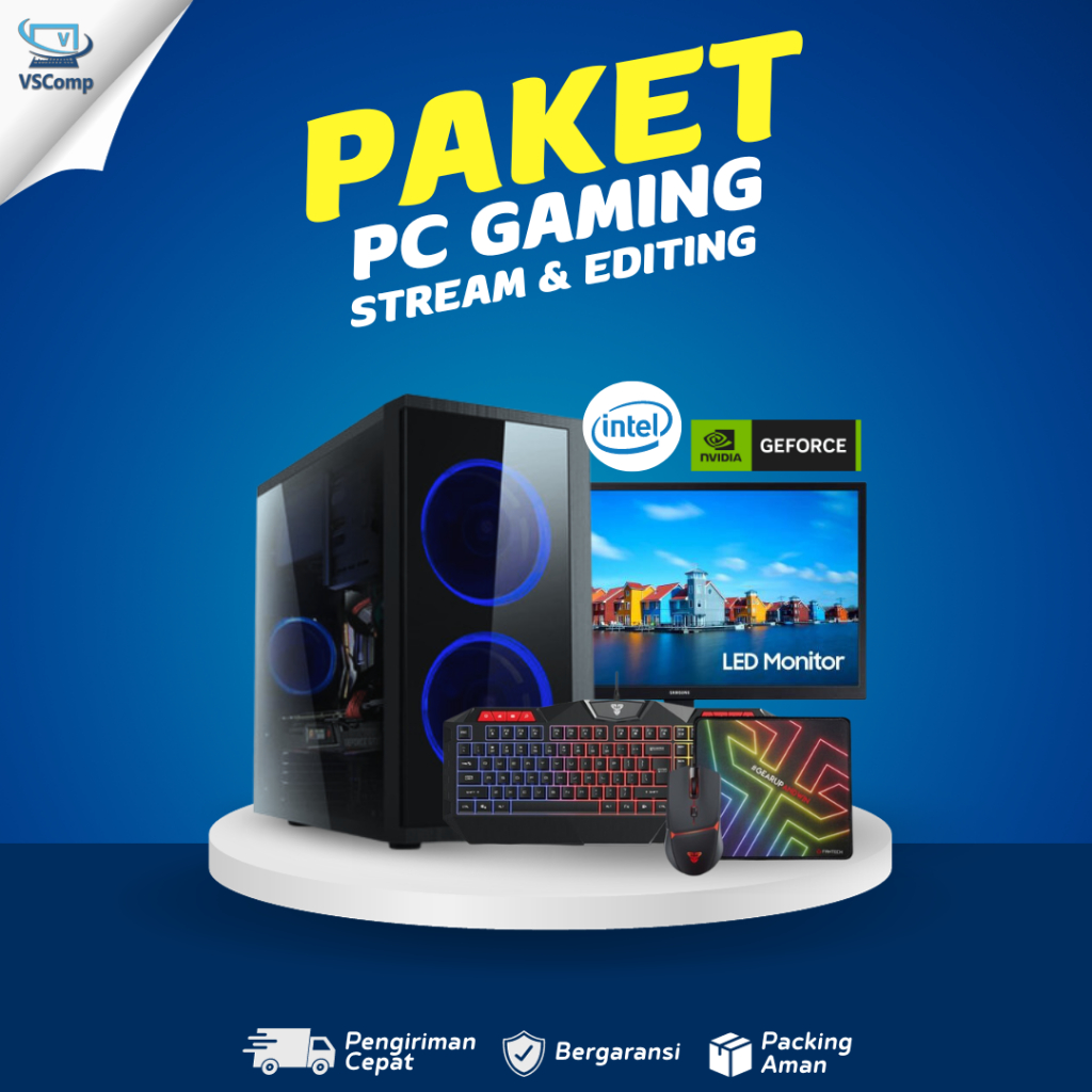 Jual Paket PC Gaming Fullset Core i3 Gen10 | Core i3 10105 Ram 16GB VGA ...