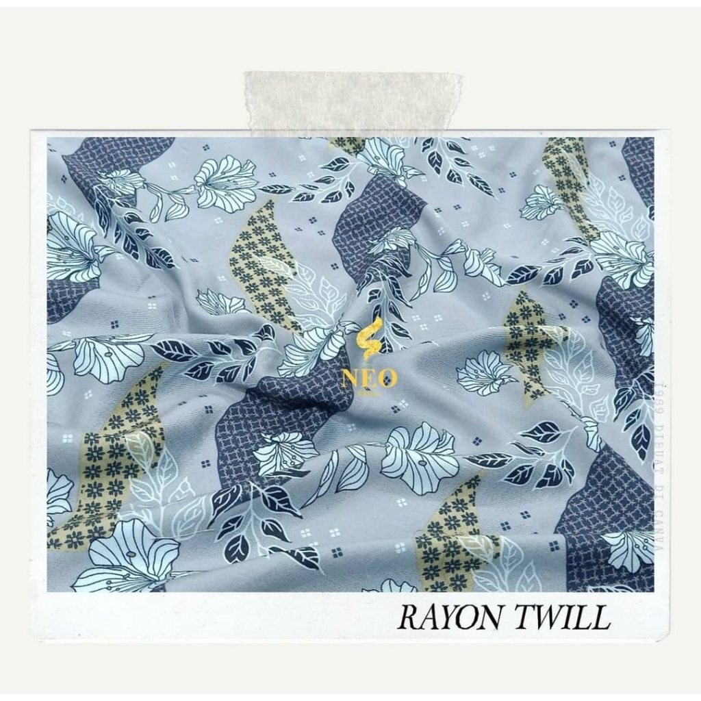 Jual KAIN RAYON TWILL MOTIF 58" D#3010 (Harga Per 0,5 Meter) | Shopee ...