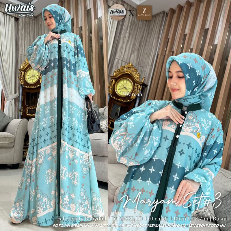Jual new Maryam set hijab original by Uwais | Shopee Indonesia