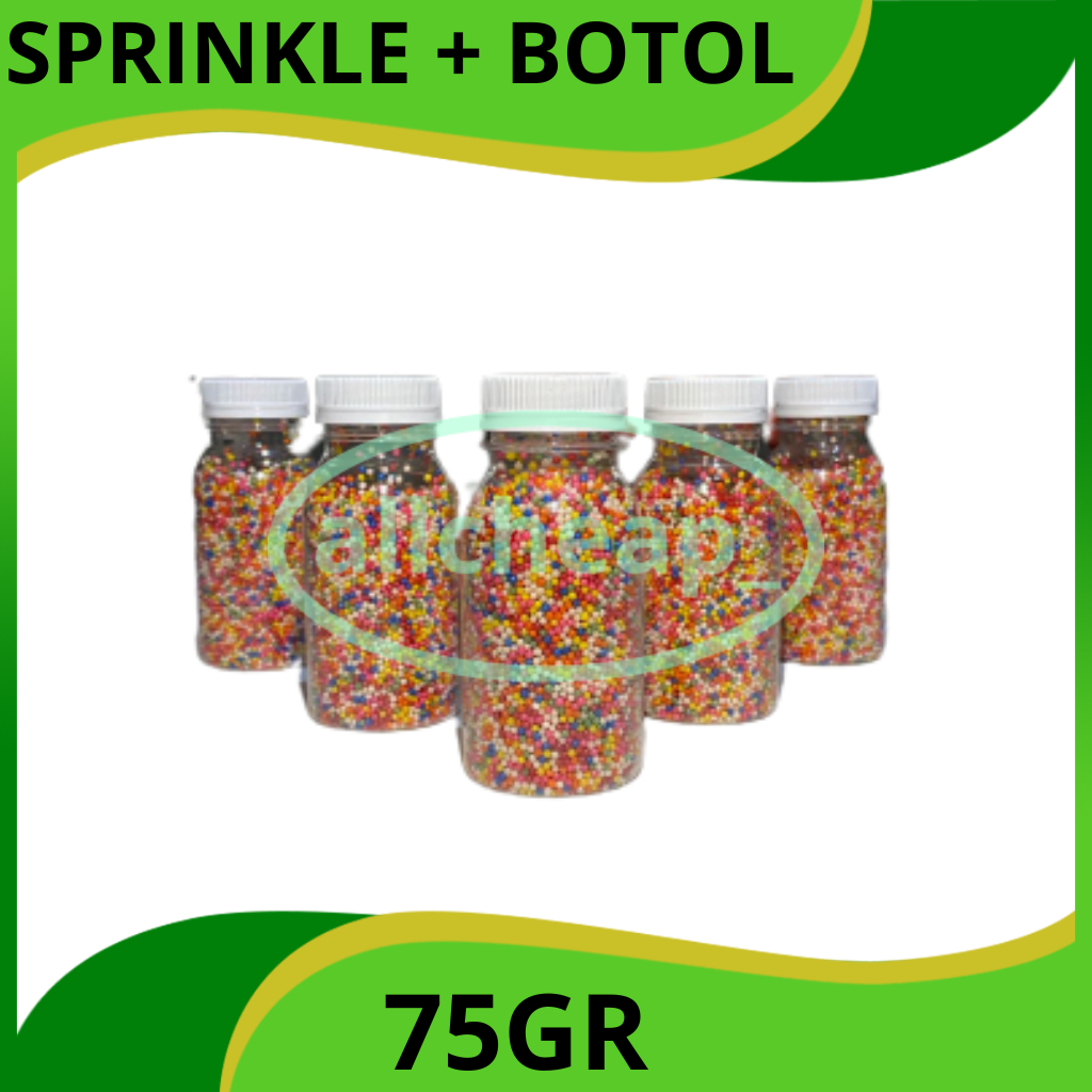 Jual SPRINGKEL 75GR BOTOL SPRINKEL SPRINKLE TRIMIT GULA HIASAN KUE ...