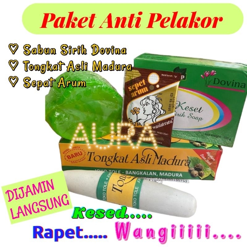 Jual Paket Body Care 3in1 Anti pelakor Tongkat Asli Madura, Sabun Sirih ...