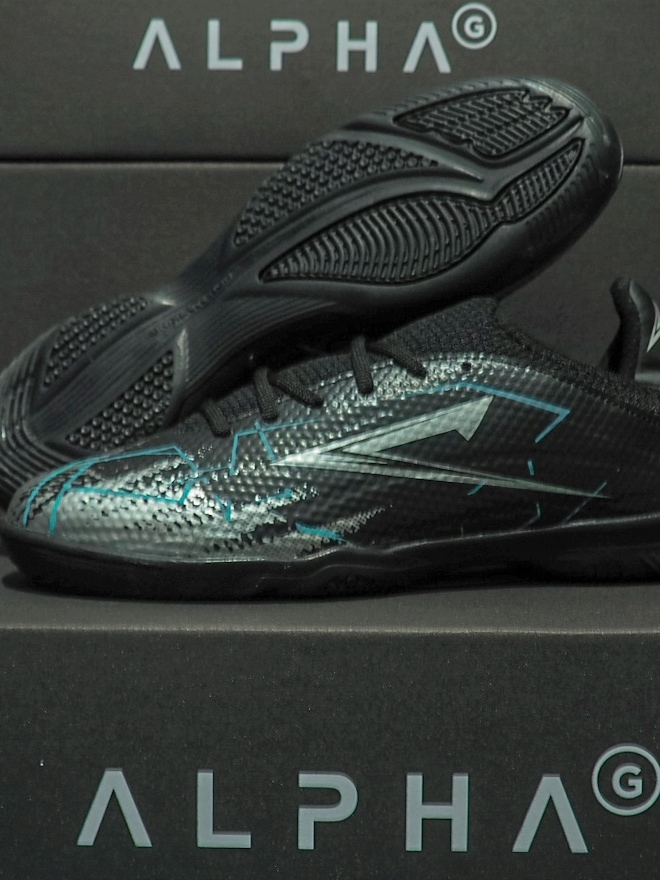 Jual SEPATU FUTSAL ALPHA G ORIGINAL Hitam Silver | Shopee Indonesia