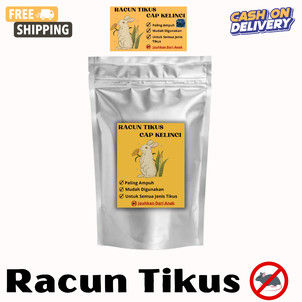 Jual Racun tikus cap kelinci pembasmi tikus racun tikus paling ampuh 50 ...