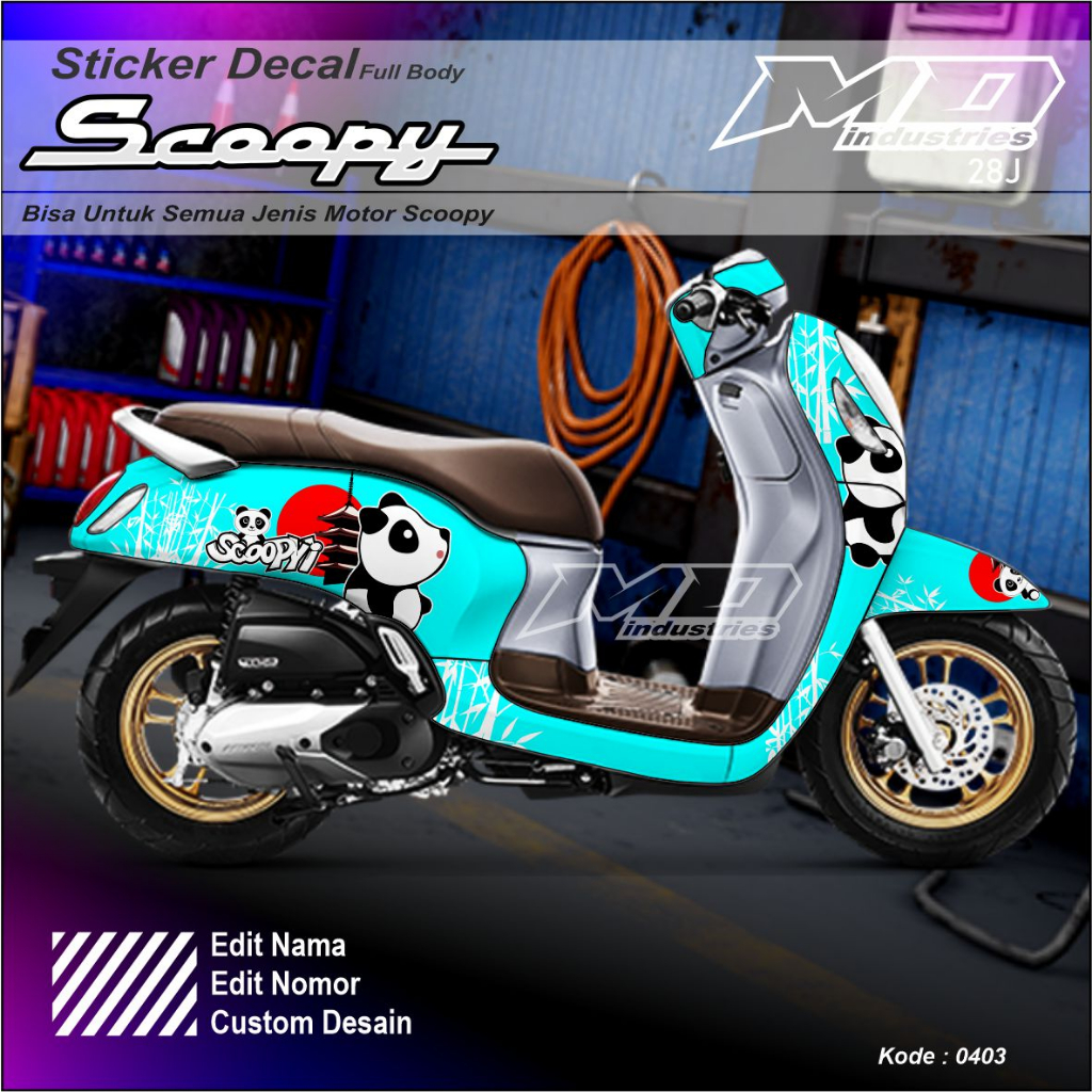 Jual Decal Scoopy Full Body Custom Desain - Decal Sticker Scoopy FI ...