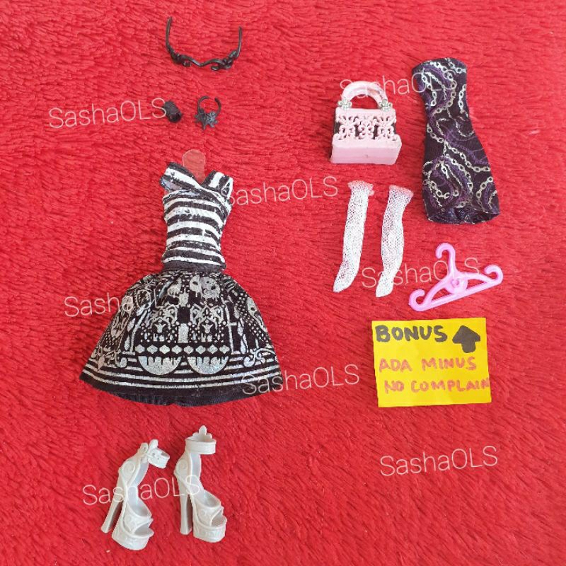 Jual Baju Boneka Monster High set - Rochelle - Basic - Mattel Not ...