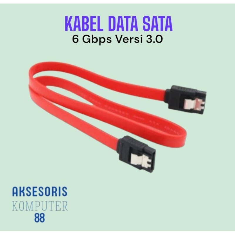 Jual Kabel Data Sata / Sata Data Cable 6Gbps Versi 3.0 Bentuk Clip ...