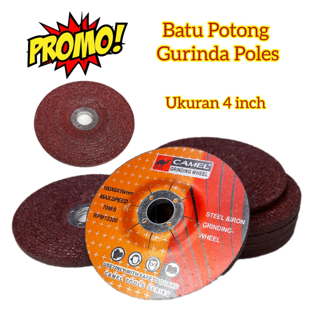 Jual Batu Gurinda Gerinda Grinda Mata Poles Besi Cutting Wheel 4" 4inch ...