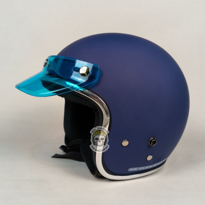 Jual Helm bogo pet transparan wanita dewasa pria retro sni | Shopee ...