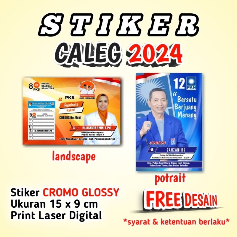 Jual STIKER PEMILU CALEG 2024 | Shopee Indonesia