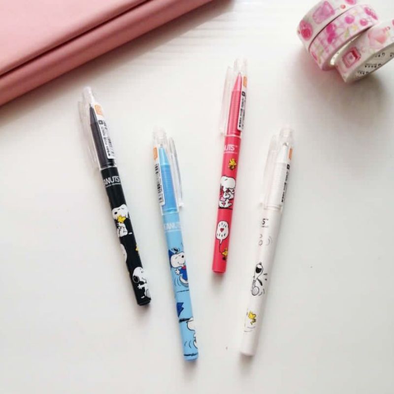 Jual SNOOPY ERASEABLE PEN, CUTE & AESTHETIC PEN 0,5 mm | Shopee Indonesia
