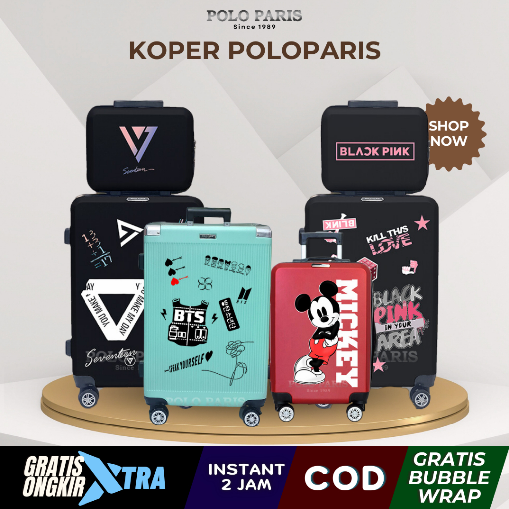 Jual koper kabin custom size 14/16/18/20/24 inch /koper Minion /koper ...