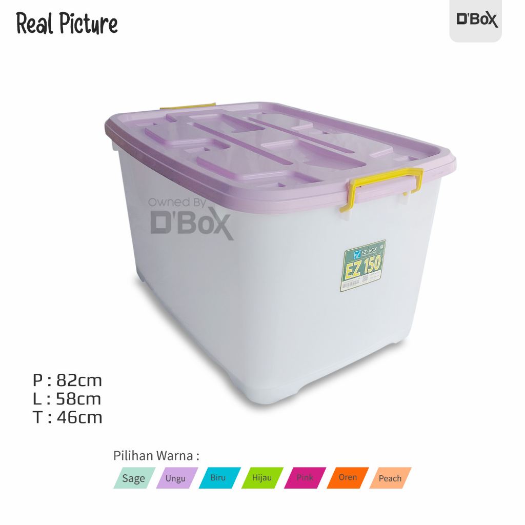 Jual Container Box BSM Jumbo 150 Liter EZY Kotak Penyimpanan Serbaguna ...