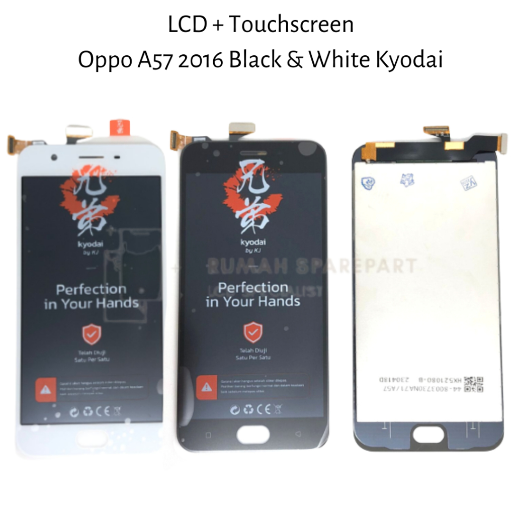 Jual LCD + Touchscreen Oppo A57 Lama Black & White Ori Full Set ...