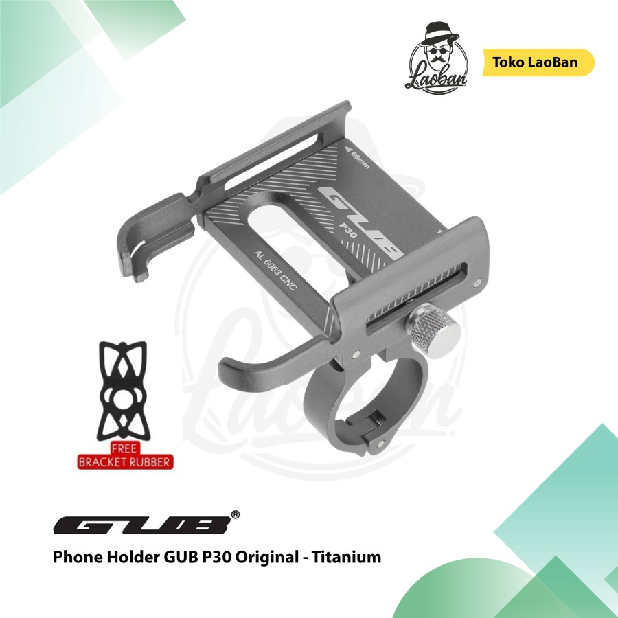 Jual Phone Holder GUB P30 Titanium - Holder HP Motor Holder HP Sepeda | Shopee Indonesia