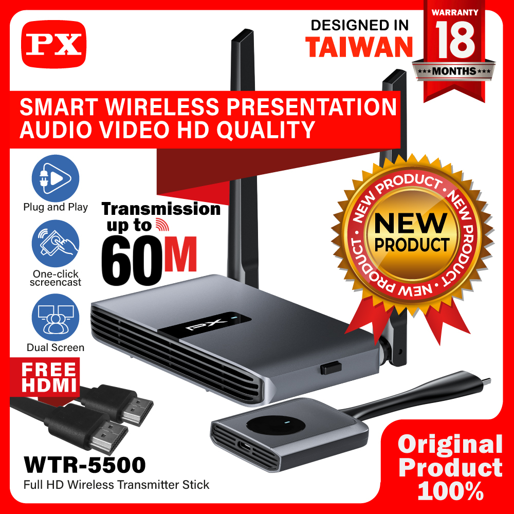 Jual Wireless HDMI Audio Video Transmitter Receiver Display TV PX WTR ...