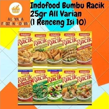 Jual Indofood Bumbu Racik Sachet 25gr All Varian (1 Renceng Isi 10 ...