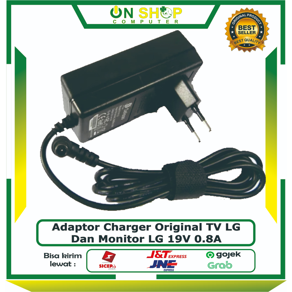 Jual Adaptor Charger Original TV LG Dan Monitor LG 19V 0.8A 1.3A 1.7A ...
