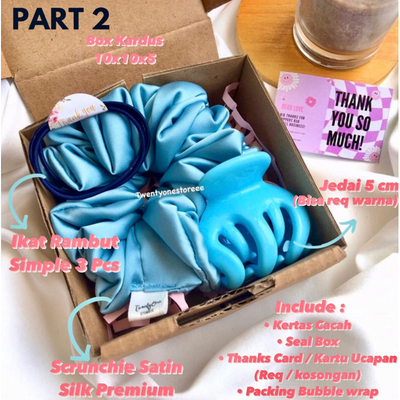 Jual [PART 2] Scrunchie/Ikat Rambut Silk Premium/Cincin Scrunchie ...