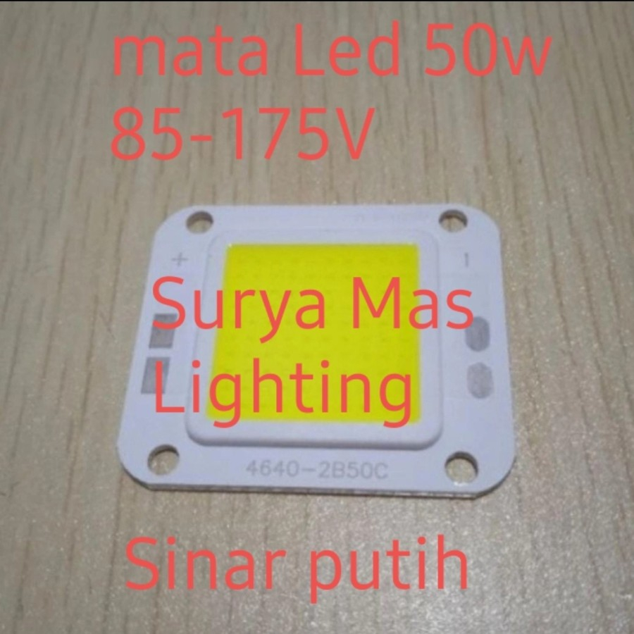 Jual Mata Chip Led HPL COB 50w 50 watt 50 w putih chip module 50w ...