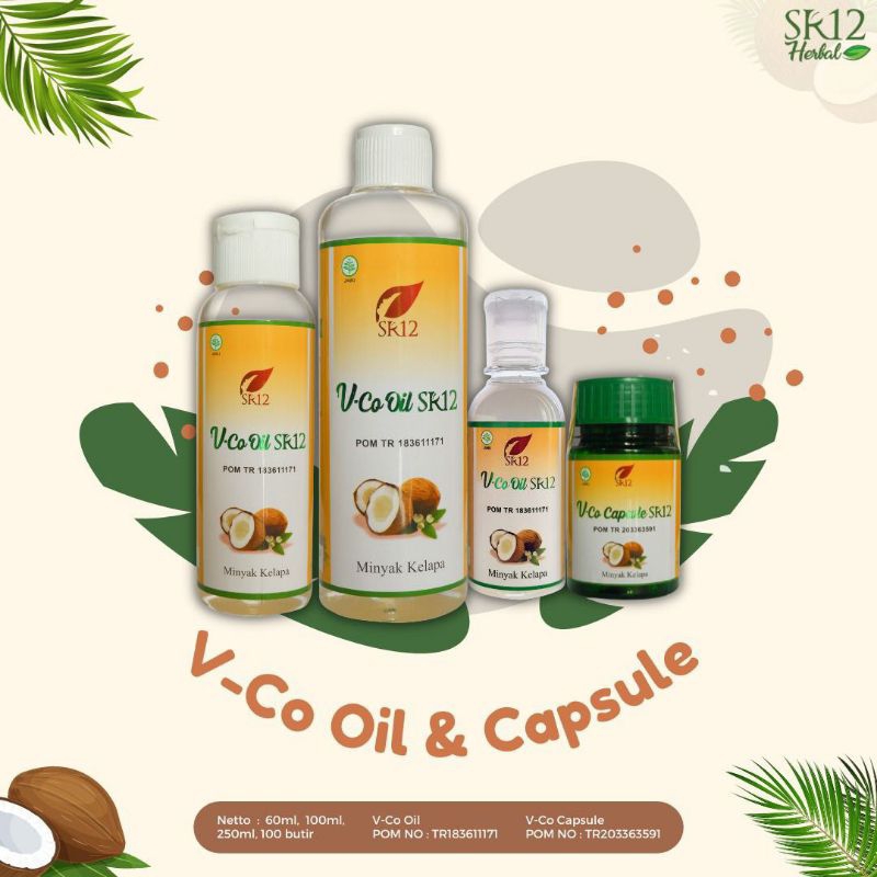 Jual VCO OIL SR12 ORIGINAL - VIRGIN COCONUT OIL - MINYAK KELAPA MURNI | Shopee Indonesia