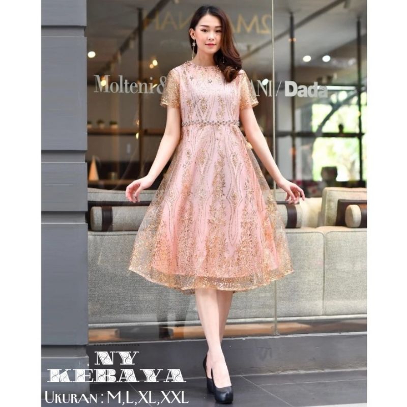 Jual TERBARU ! Setelan Dress kebaya Natalia / dress pesta / kondangan ...