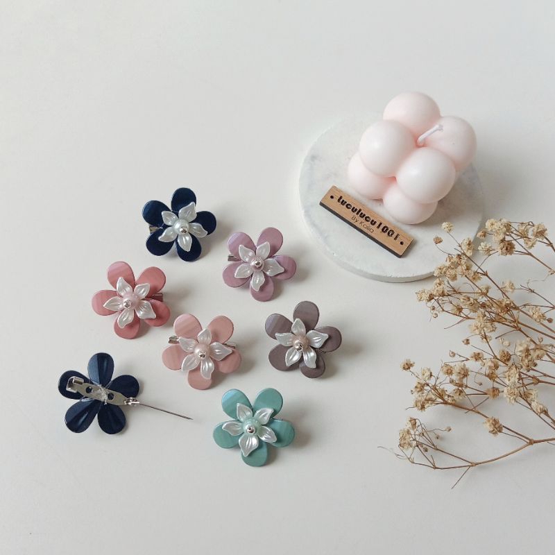 Jual Mini Bross Lily Handmade Harga Untuk 1 Pcs Shopee Indonesia
