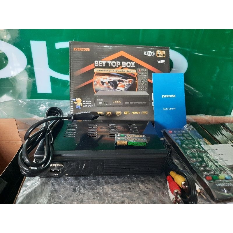 Jual OBRAL**STB EVERCOSS PRIME/MAX DVB-T2 CHIPSET MSTAR TAHAN PANAS ...