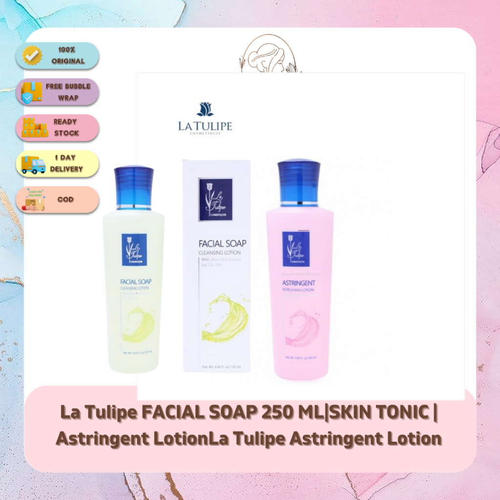 Jual La Tulipe FACIAL SOAP 250 ML|SKIN TONIC | Astringent LotionLa Tulipe Astringent Lotion ...