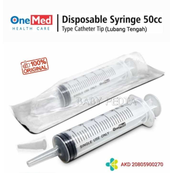 Jual BabyPedia Spuit Suntikan Feeding Syringe tanpa jarum 50cc Catheter ...
