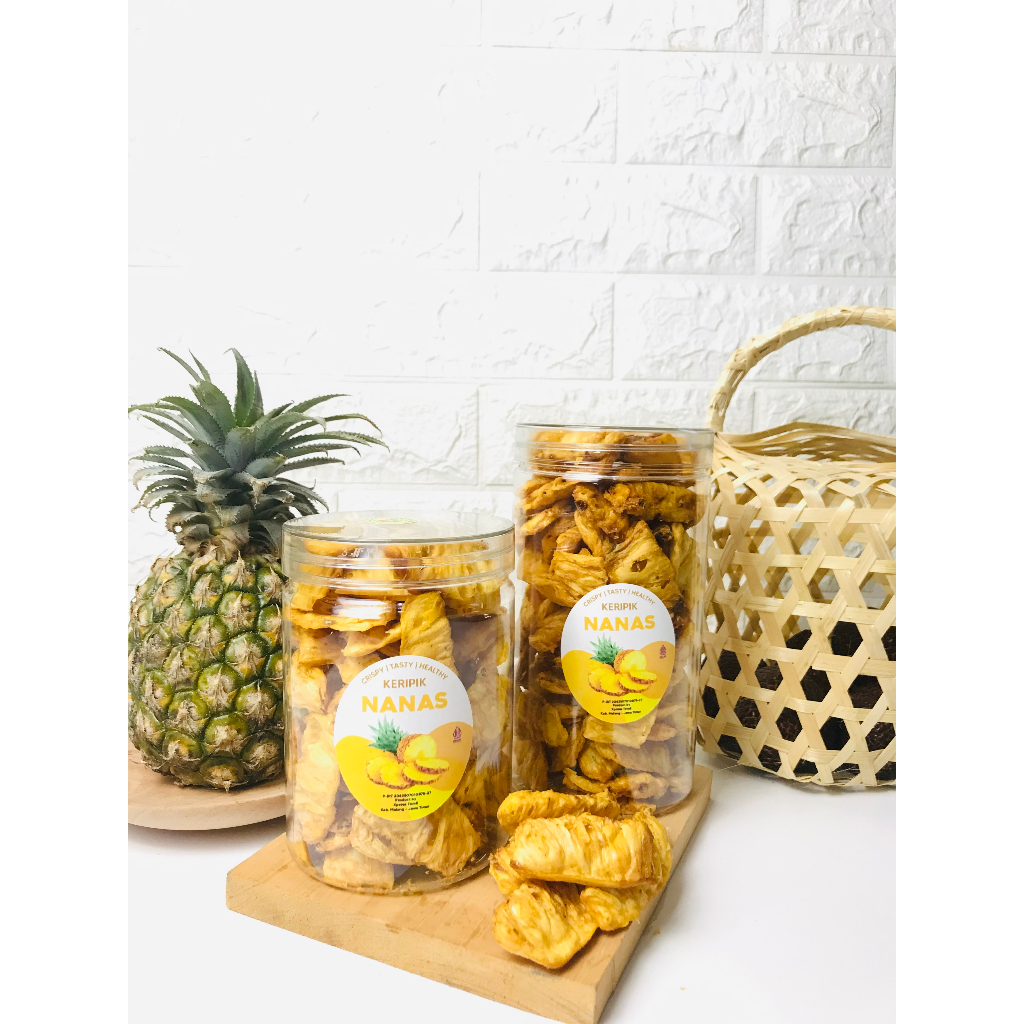 Jual Xpresstemil Keripik Buah Nanas Premium 750ml 1000ml | Shopee Indonesia