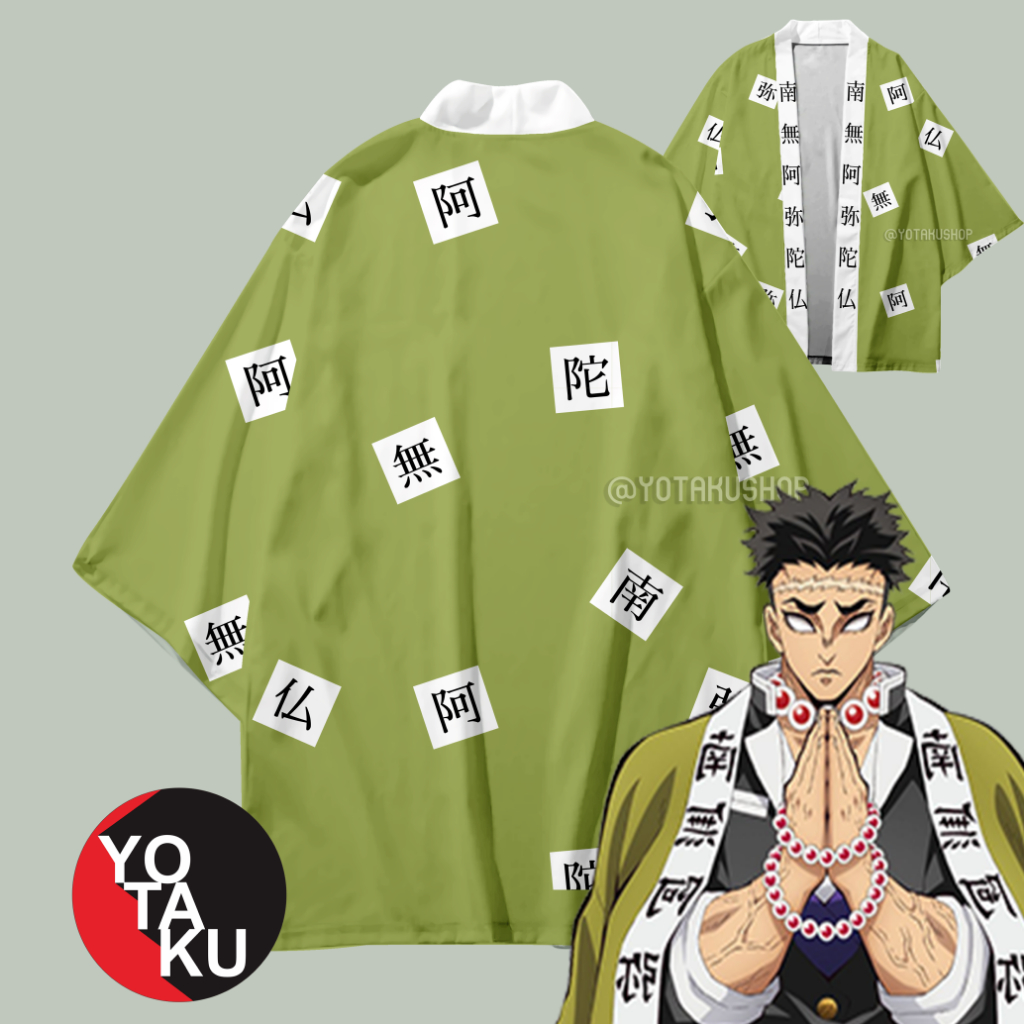 Jual Haori Cardigan Anime Demon Slayer Gyomei Himejima Kostum Cosplay ...