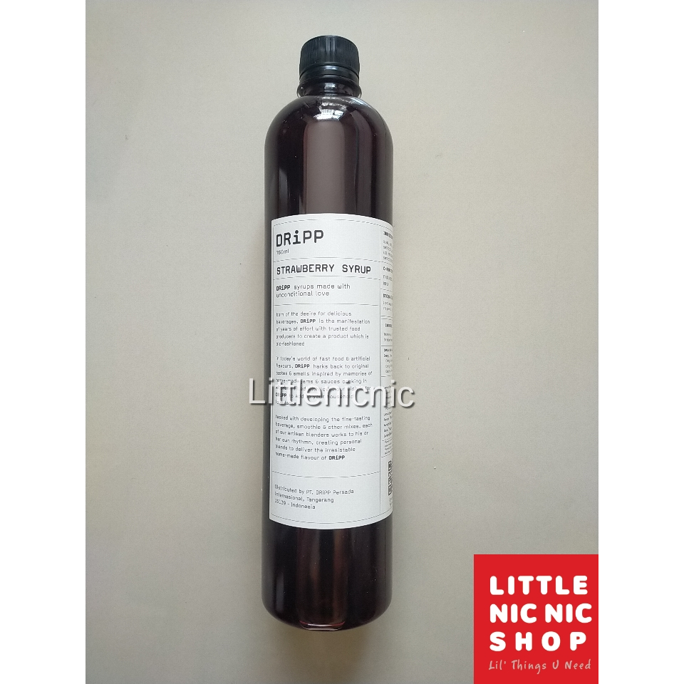 Jual Dripp Strawberry Flavoured syrup sirup rasa stroberi minuman cafe ...