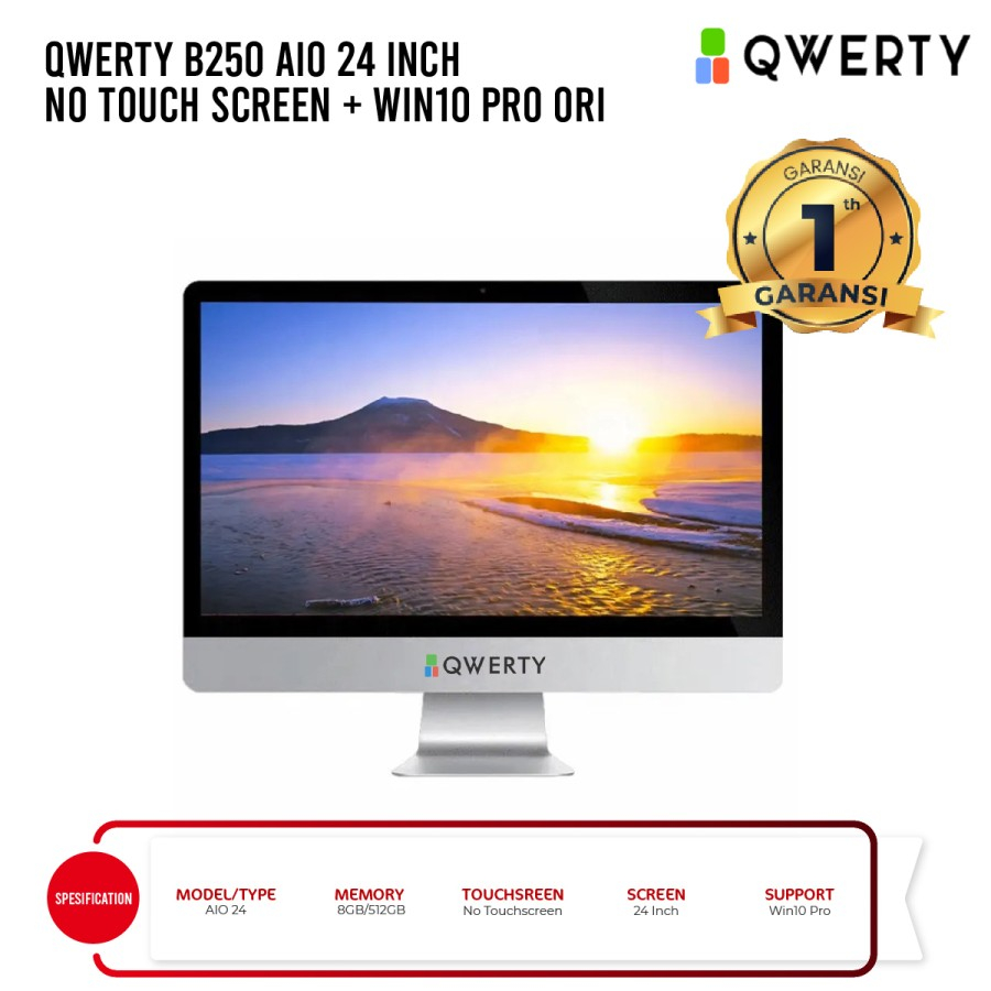 Jual PC AIO Qwerty B250 i5 7500/8/Ssd512/24"FHD/Win - Aio i5 7500 | Shopee Indonesia