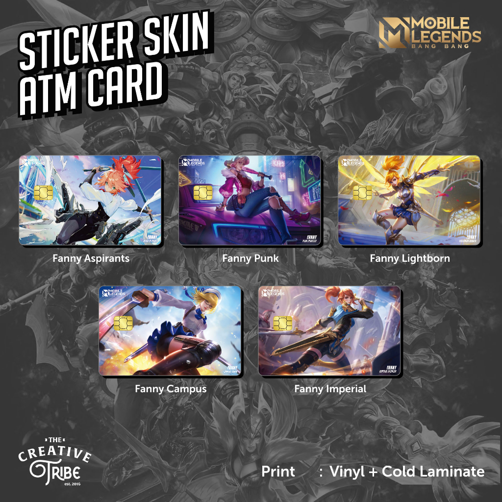 Jual Fanny - Sticker Card Skin - Vinyl ATM Debit Credit Emoney Flazz ...