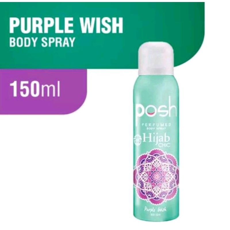Jual POSH HIJAB PURPLE WISH BODY SPRAY 150ML | Shopee Indonesia