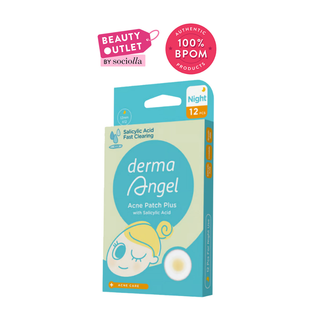 Jual Derma Angel Acne Patch Plus with Salicylic Acid Night 12, Variant ...