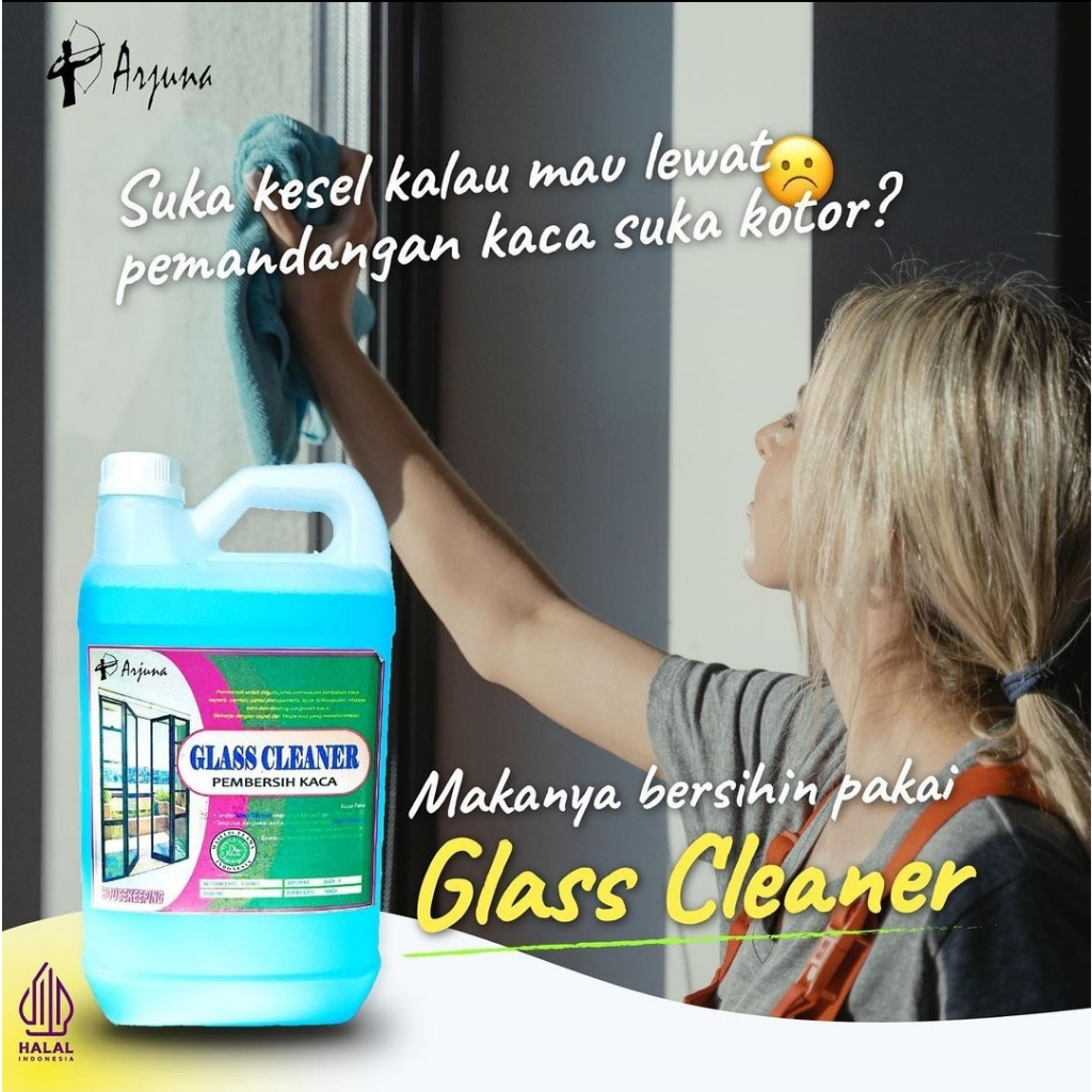 Jual GLASS CLEANER PEMBERSIH KACA 5 LITER | Shopee Indonesia
