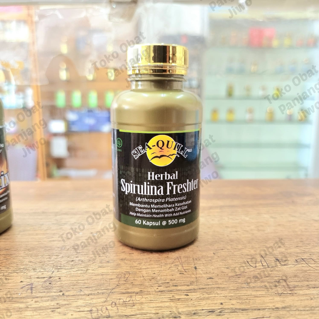Jual SEA-QUILL SEAQUILL SEA QUILL HERBAL SPIRULINA FRESHTER 500 MG ...