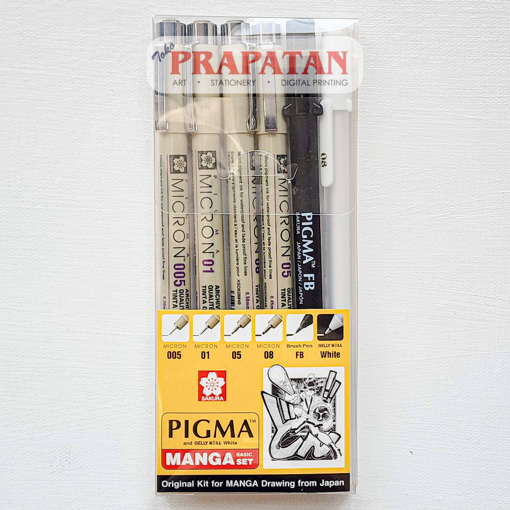 Jual Sakura Pigma Micron Drawing Pen Manga Basic & Intermediate Set ...